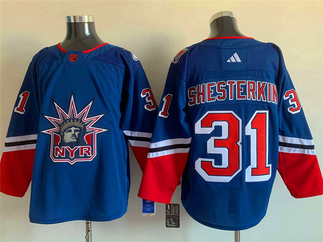 New York Rangers #31 Igor Shesterkin Royal Reverse Retro 2.0 Jersey - TTE Trading.,Ltd [tteroom]